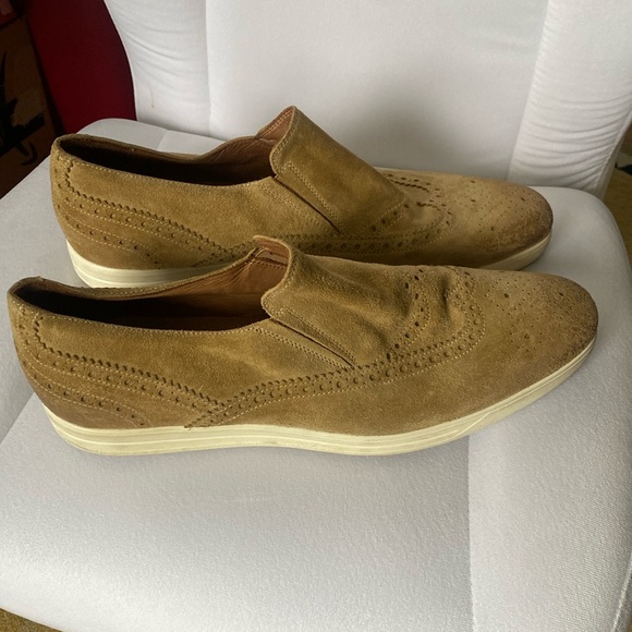 Mike Konos | Shoes | Mike Konos Tan Suede Slip On Oxford Size 2 | Poshmark
